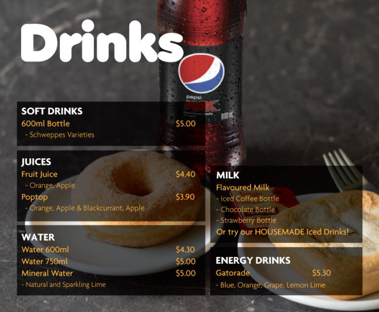 Menu - Golden Nugget Bakery