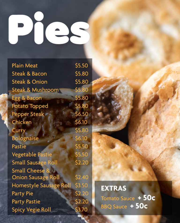 Menu - Golden Nugget Bakery